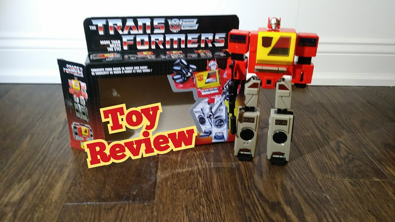 Retro Transformers G1 Blaster Toy Review Reissue Hasbro Nostalgia Toys ...