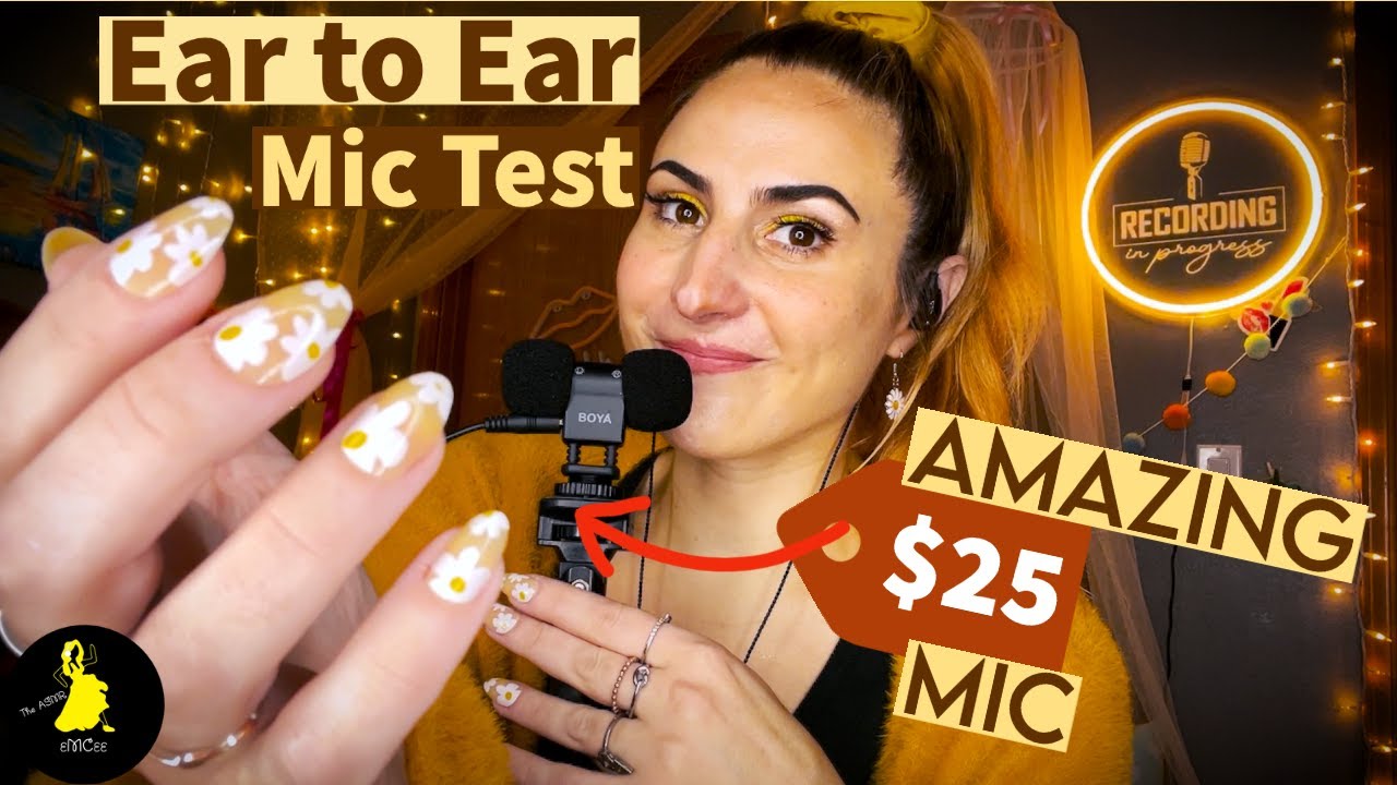 ASMR Ear to Ear Whisper Tingles with this AMAZING $25 Mic Test! - YouTube
