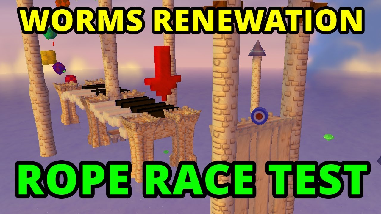 Worms Renewation Rope Race (RR) Online Test - YouTube