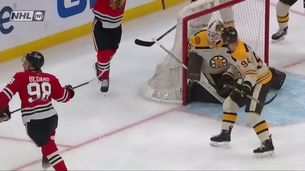 CONNOR BEDARD FIRST NHL GOAL - YouTube