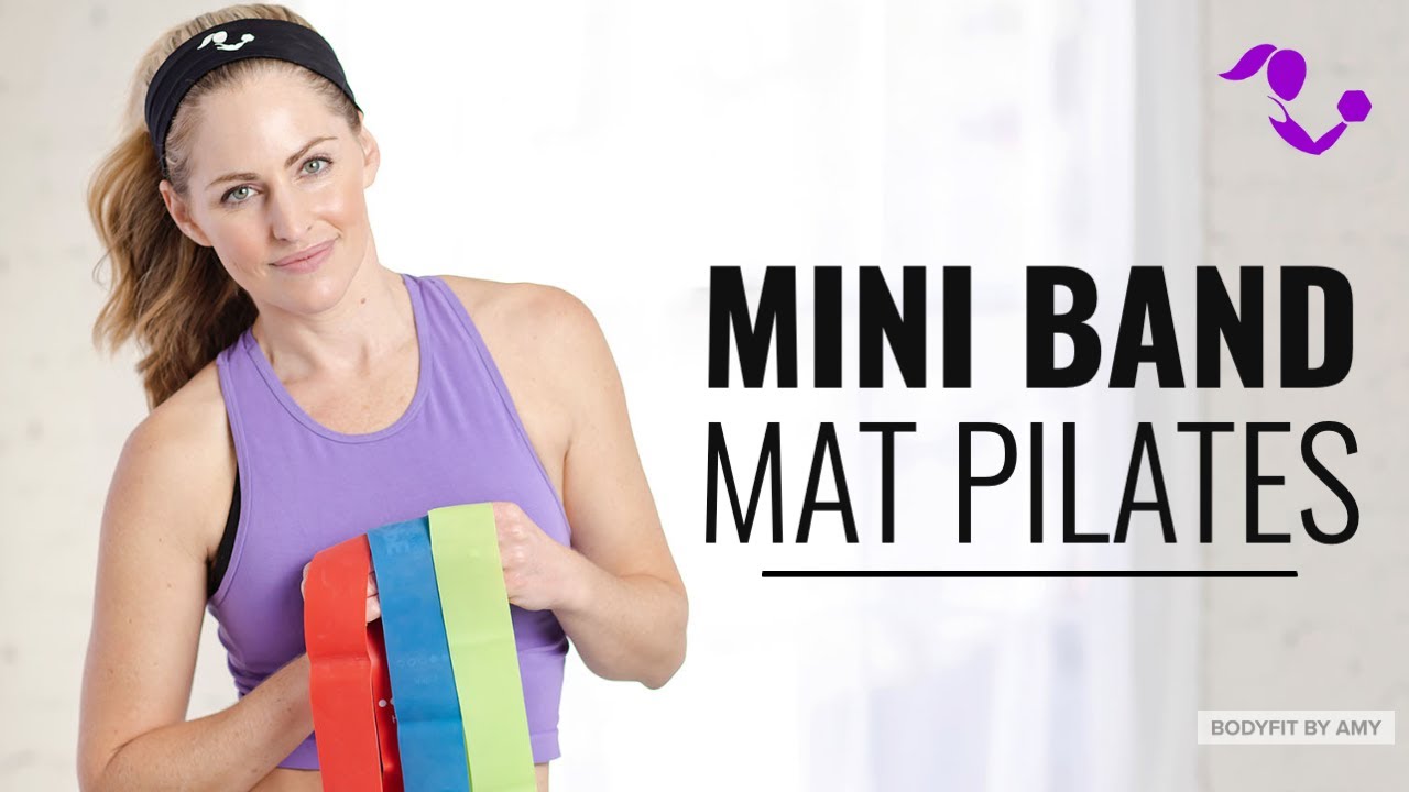 25 Minute Mini Loop Band Mat Pilates Workout: Full Body Pilates Workout ...