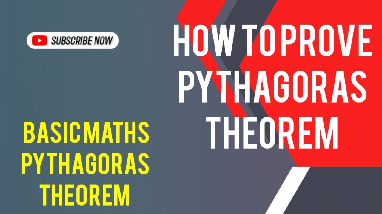 Pythagoras Theorem How To Prove Pythagoras Theorem By Geometry Method Maths Basicmaths Youtube