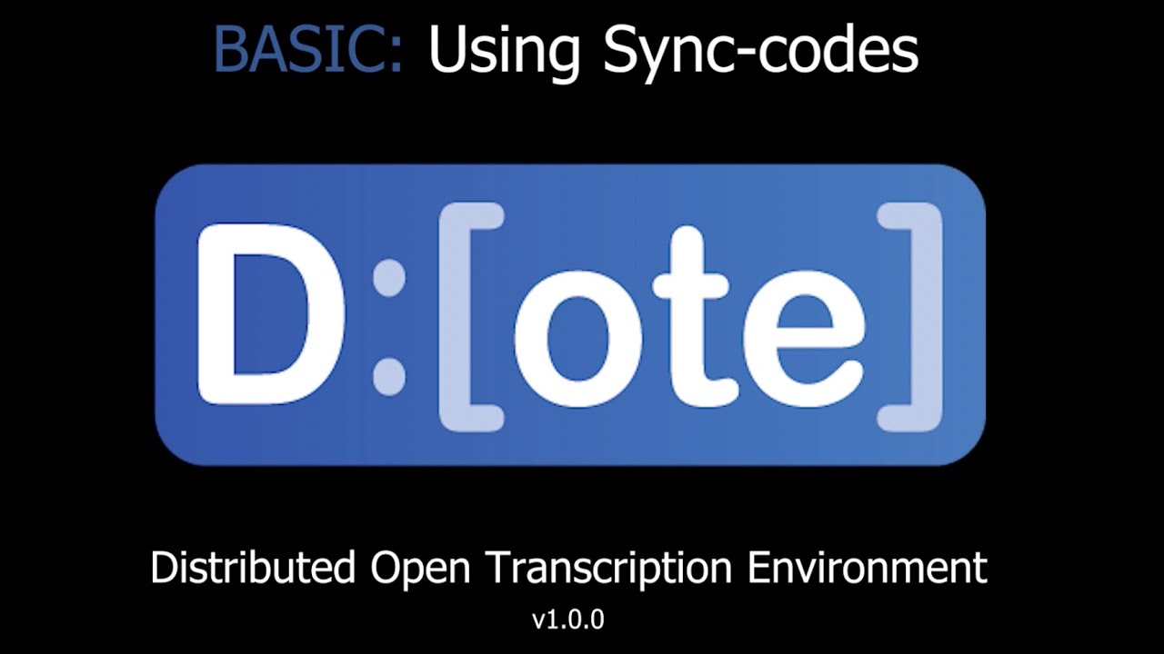 DOTE - Sync codes (Basic) - YouTube