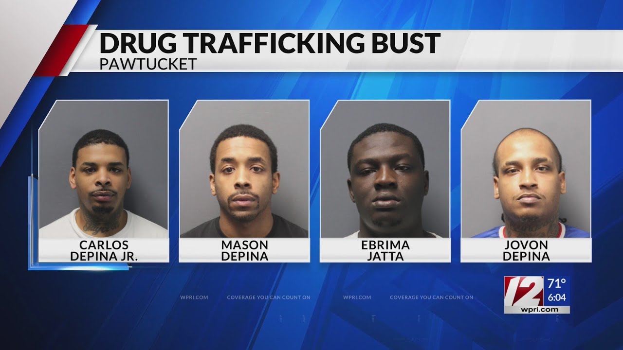 Pawtucket police arrest 4 in drug bust - YouTube