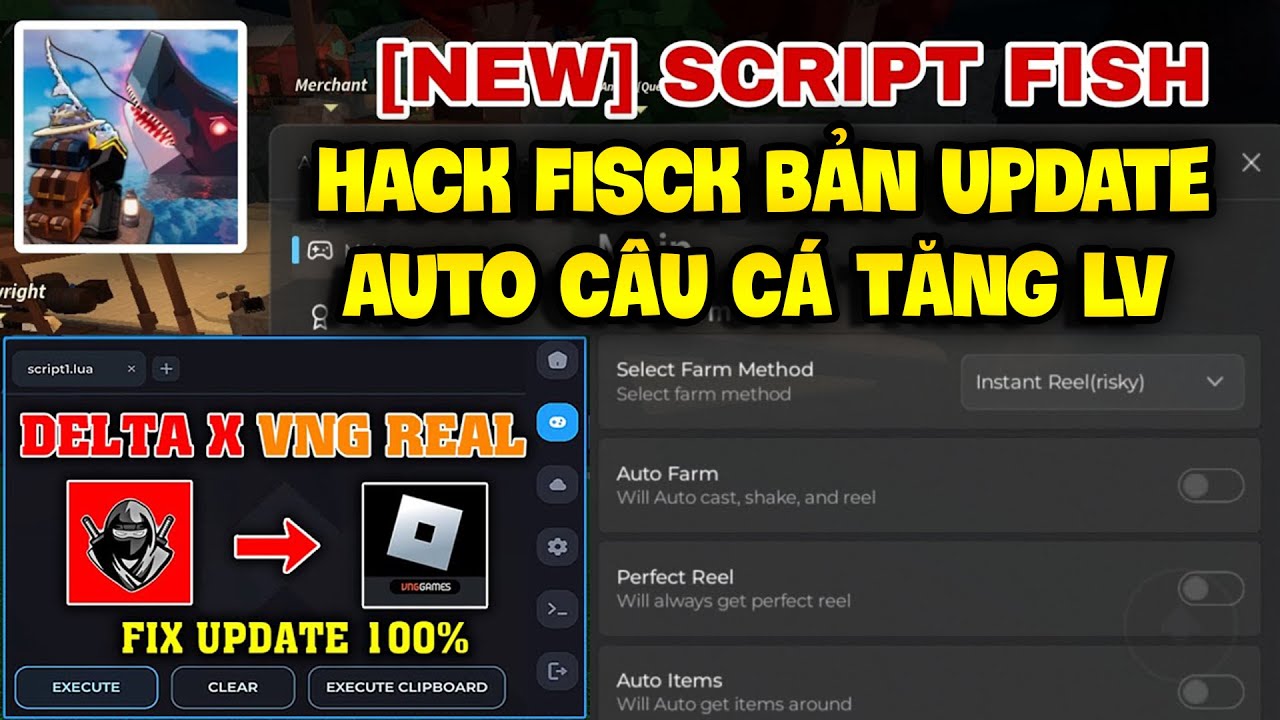 Roblox | Cách Hack Fish, Fisch Và Blox Fruit Delta Lite x VNG Mới Nhất ...