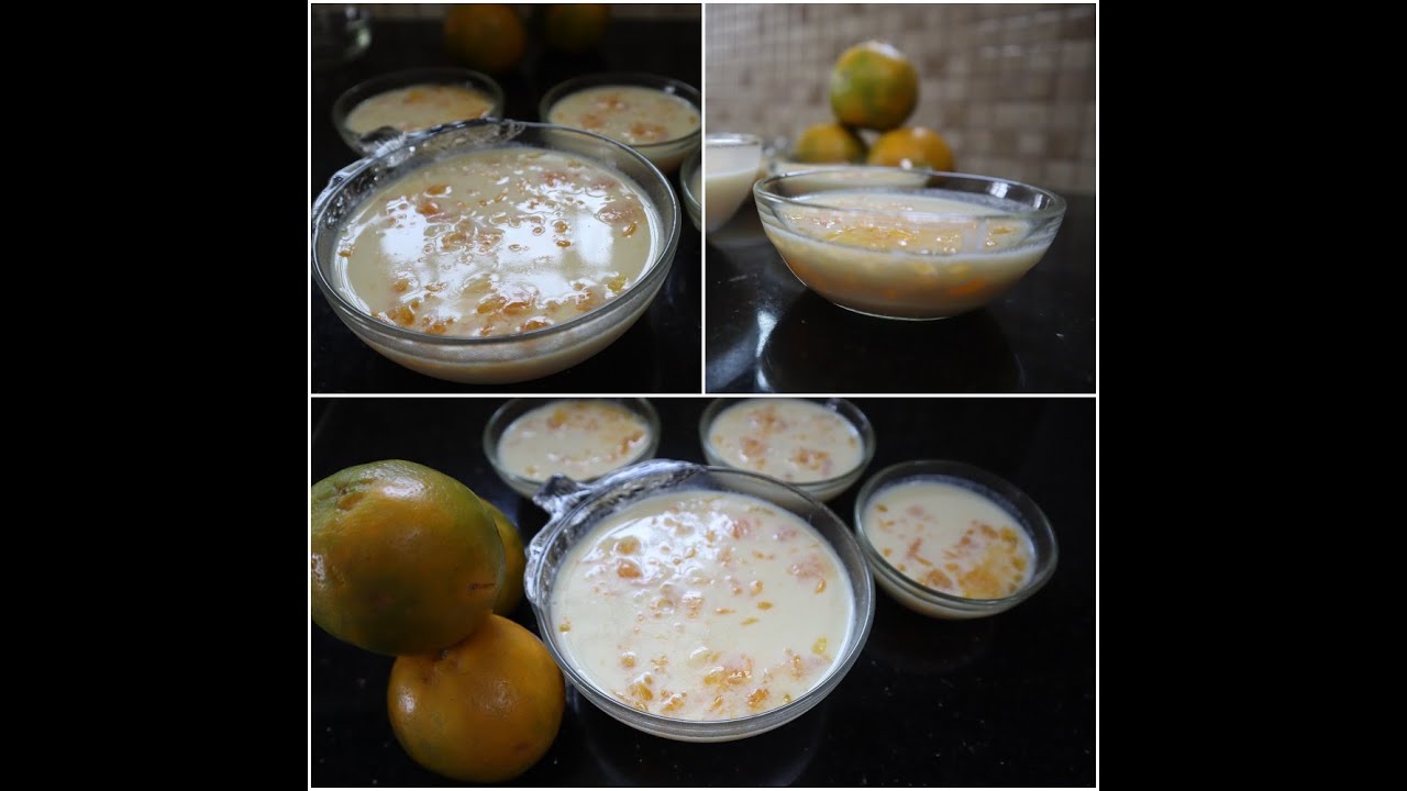 Orange pudding | simple and easy recipe - YouTube