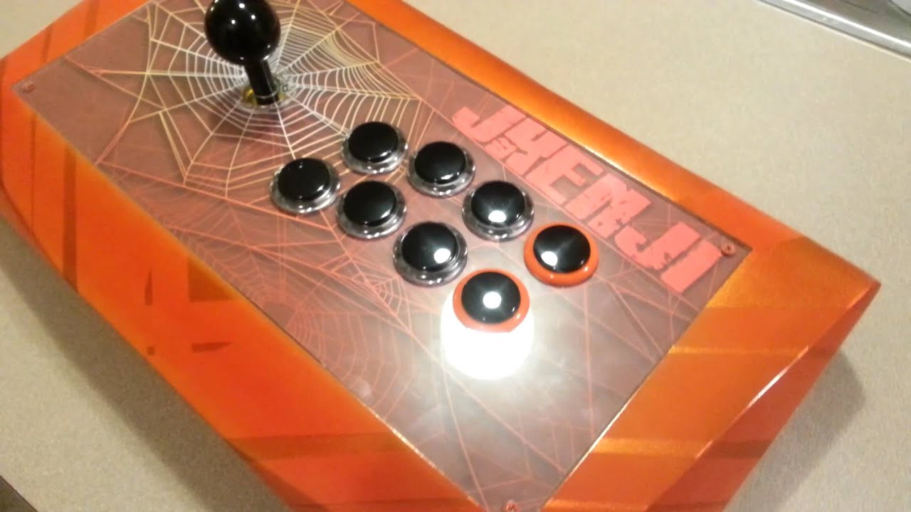 Foe Hammer citrus spider web joystick arcade - YouTube