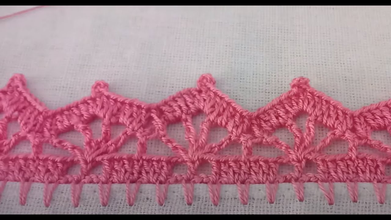Como Fazer Bico de Crochê em Pano de Prato - BICOS DE CROCHE FACÍL - 18 ...