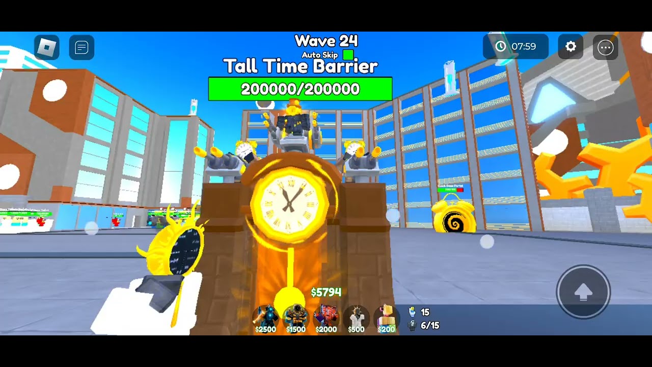 Toilet Tower Defense testing scientist clock man. - YouTube