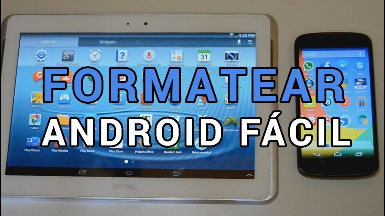 Cómo formatear Android fácil en español - YouTube