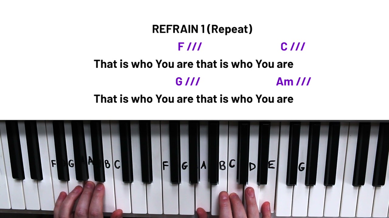 Way Maker (Play-Along) - Easy Piano Tutorial in C Major - Leeland ...