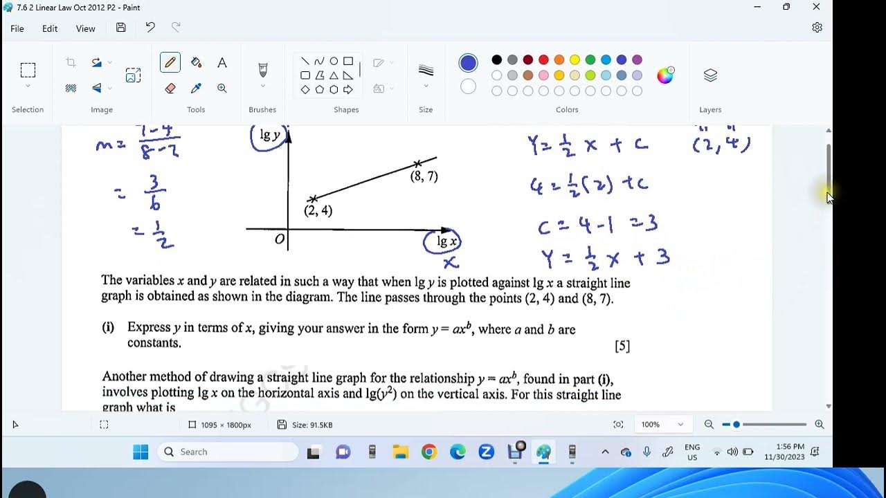6 6 2 Linear Law Oct 2012 P2 - YouTube