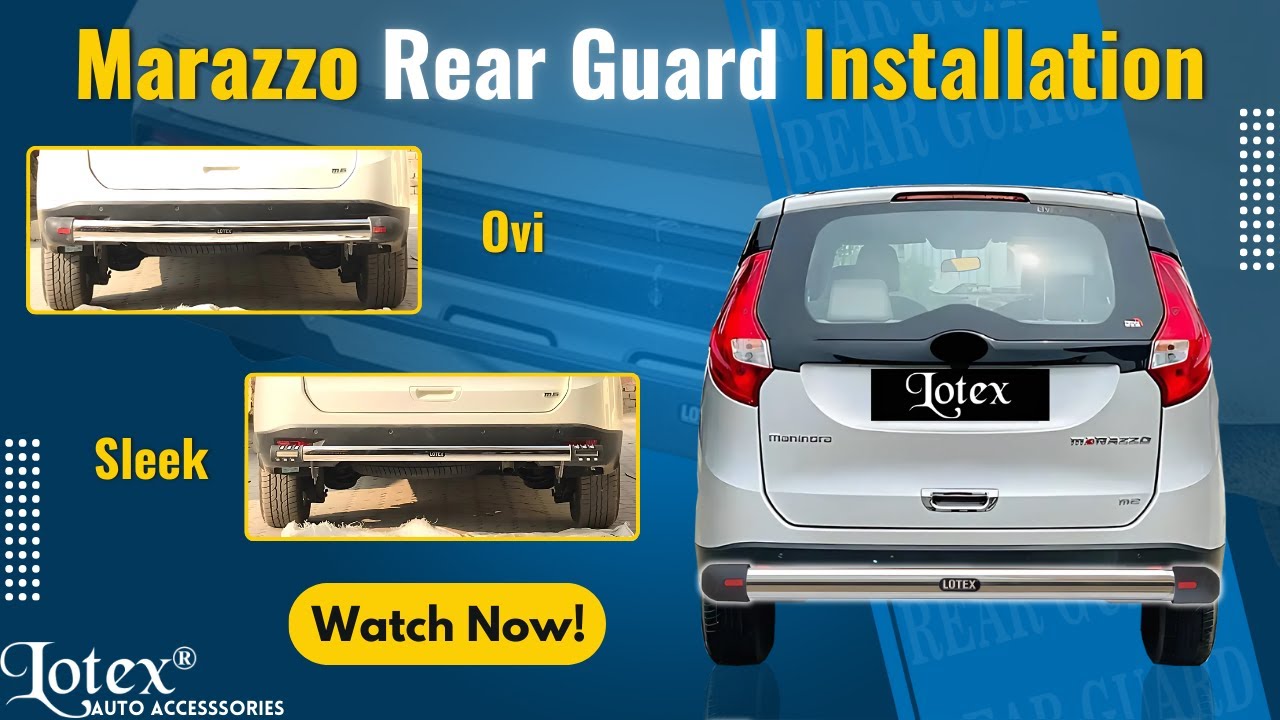 Mahindra Marazzo || Rear Guard:-Ovi Installation By @lotexautoindia ...