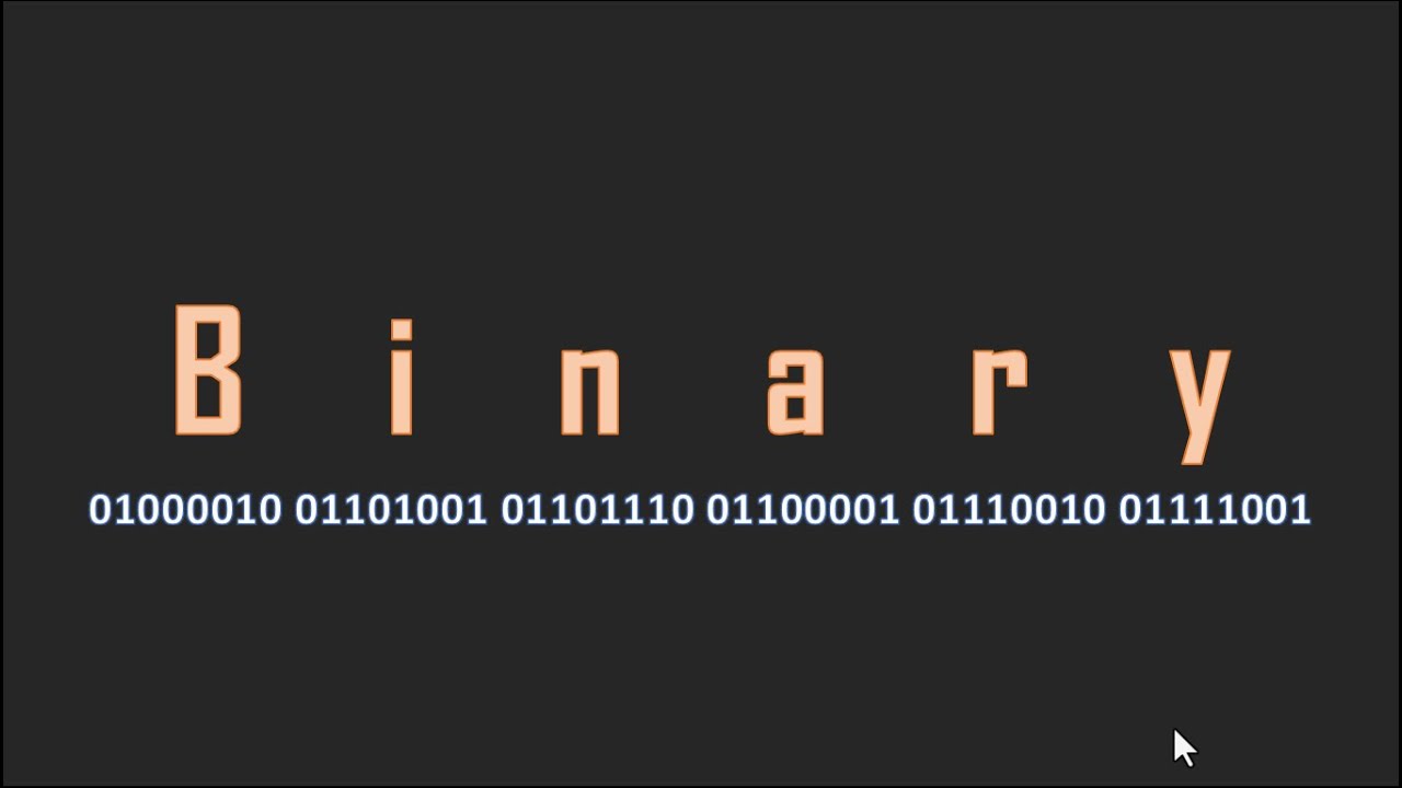 Binary zeros ones Arabic لغة الالة صفر واحد - YouTube