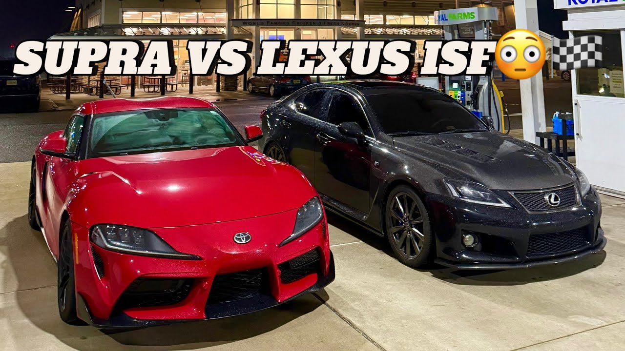 I finally RACED my Mk5 Supra and Lexus ISF! - YouTube