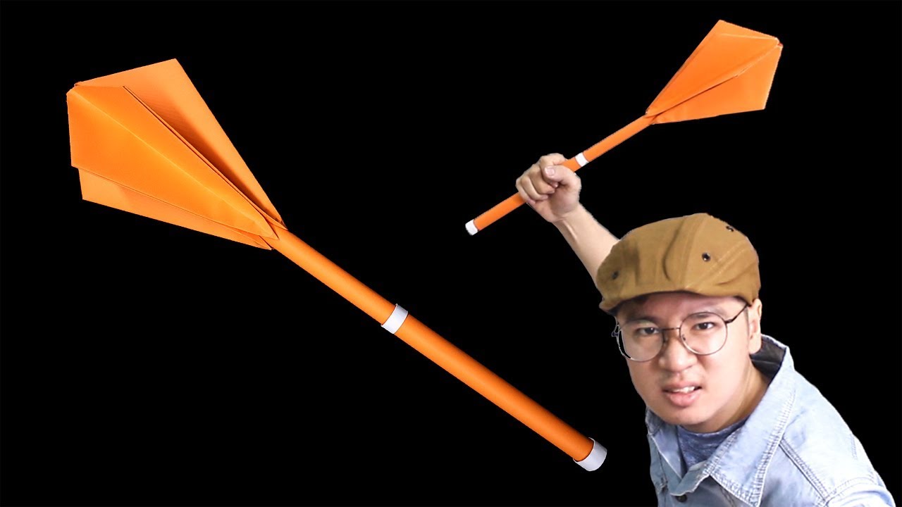 Easy origami ninja weapon - YouTube