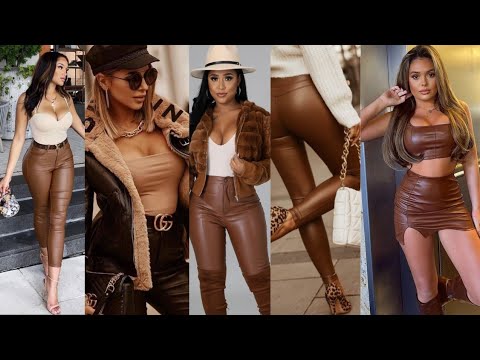 How Do You Combine Brown Leather Pants?