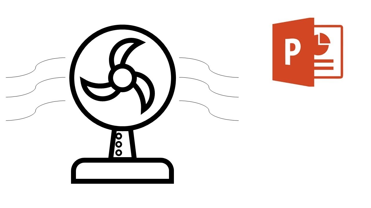 How to draw a Fan | Easy drawing | step by step | In MS PowerPoint ...