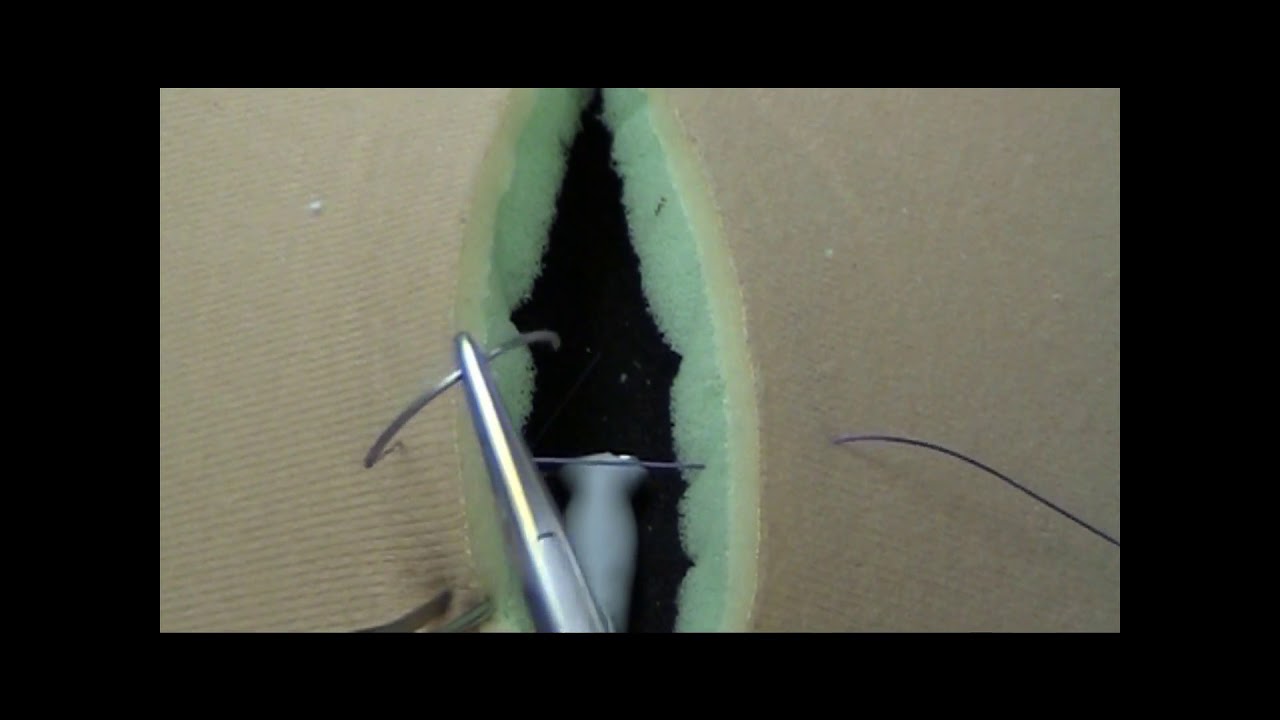 Horizontal Mattress Suture - YouTube