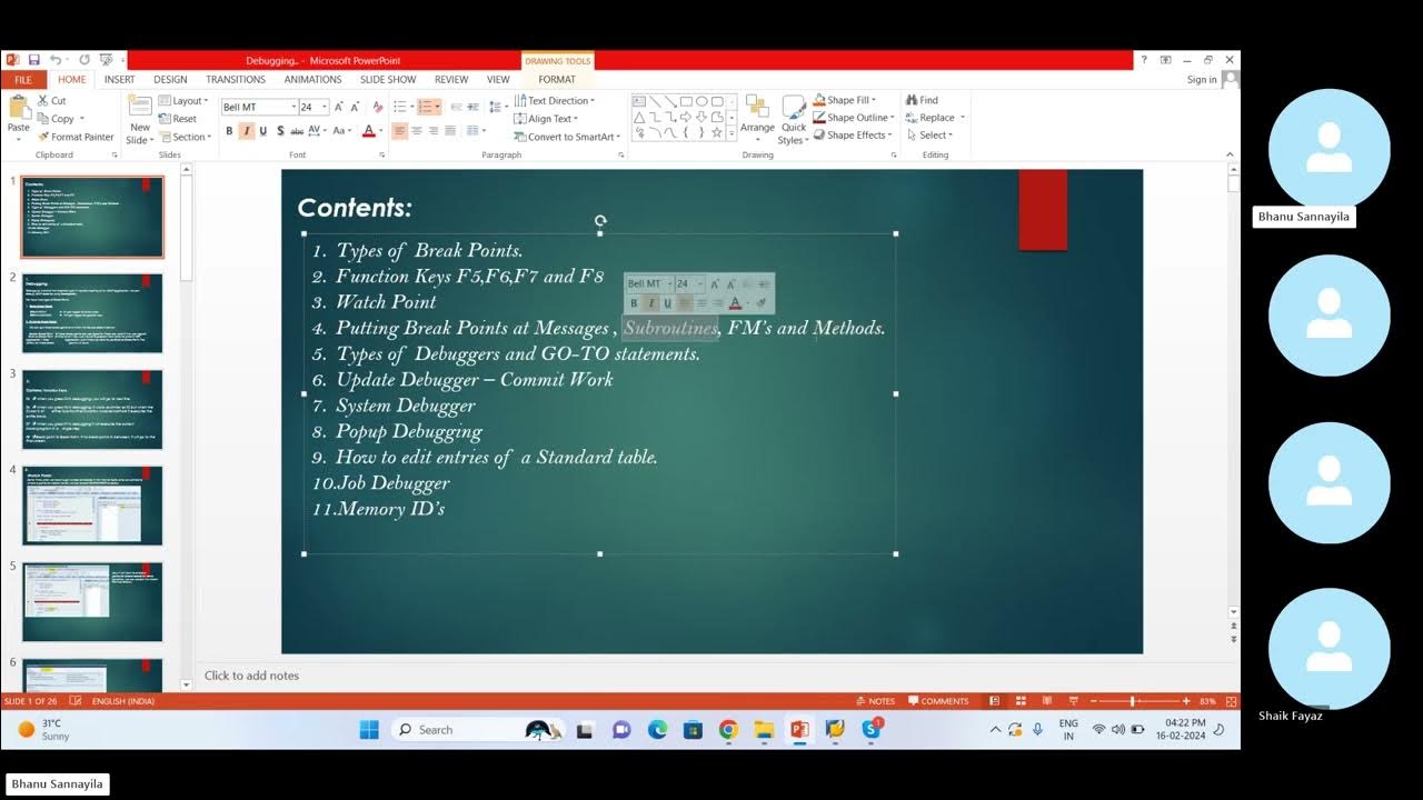Debugging Part 3: Types of Debuggers | GO TO Statement | No of Break Points 30 | Break Point AT ...