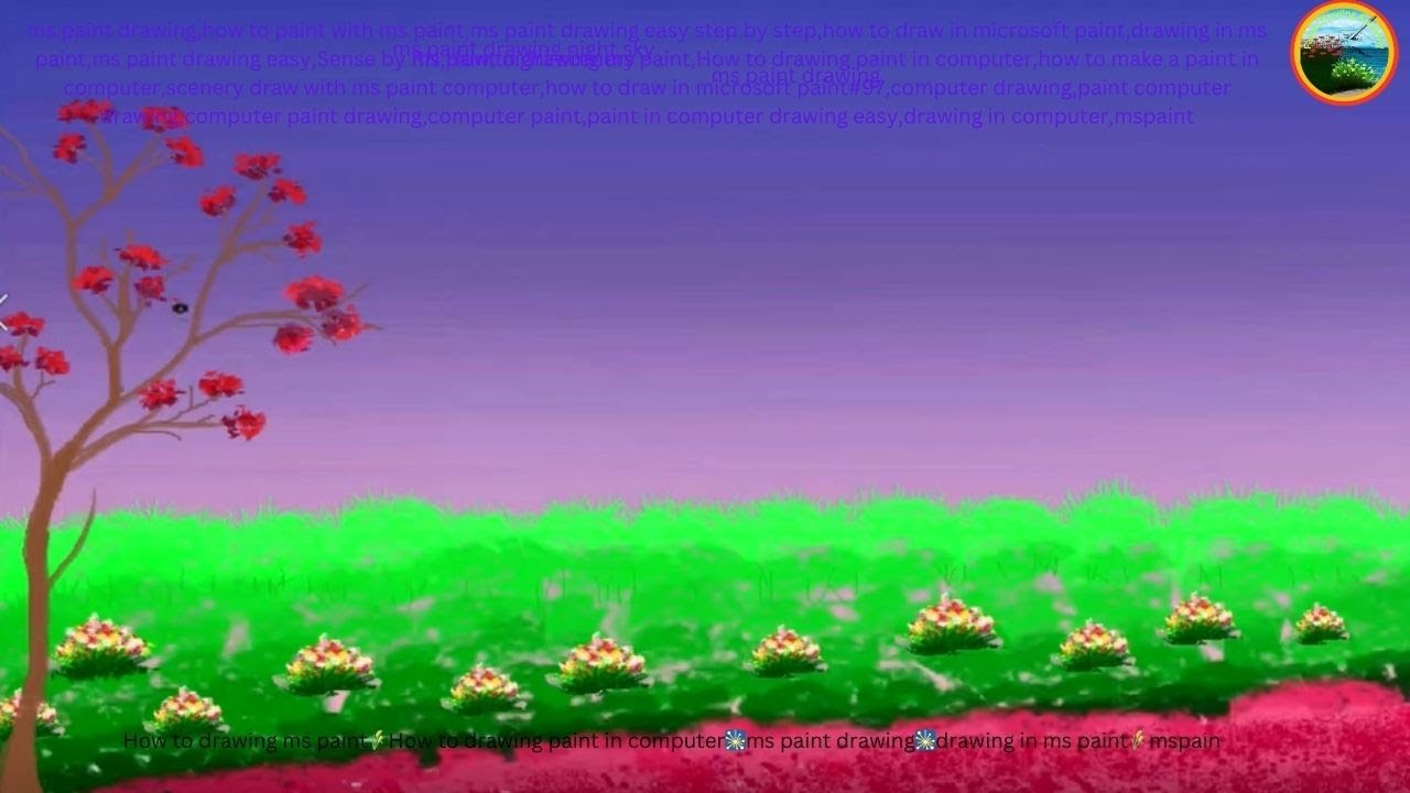 How to drawing ms paint🌴How to drawing paint in computer🎇ms paint ...