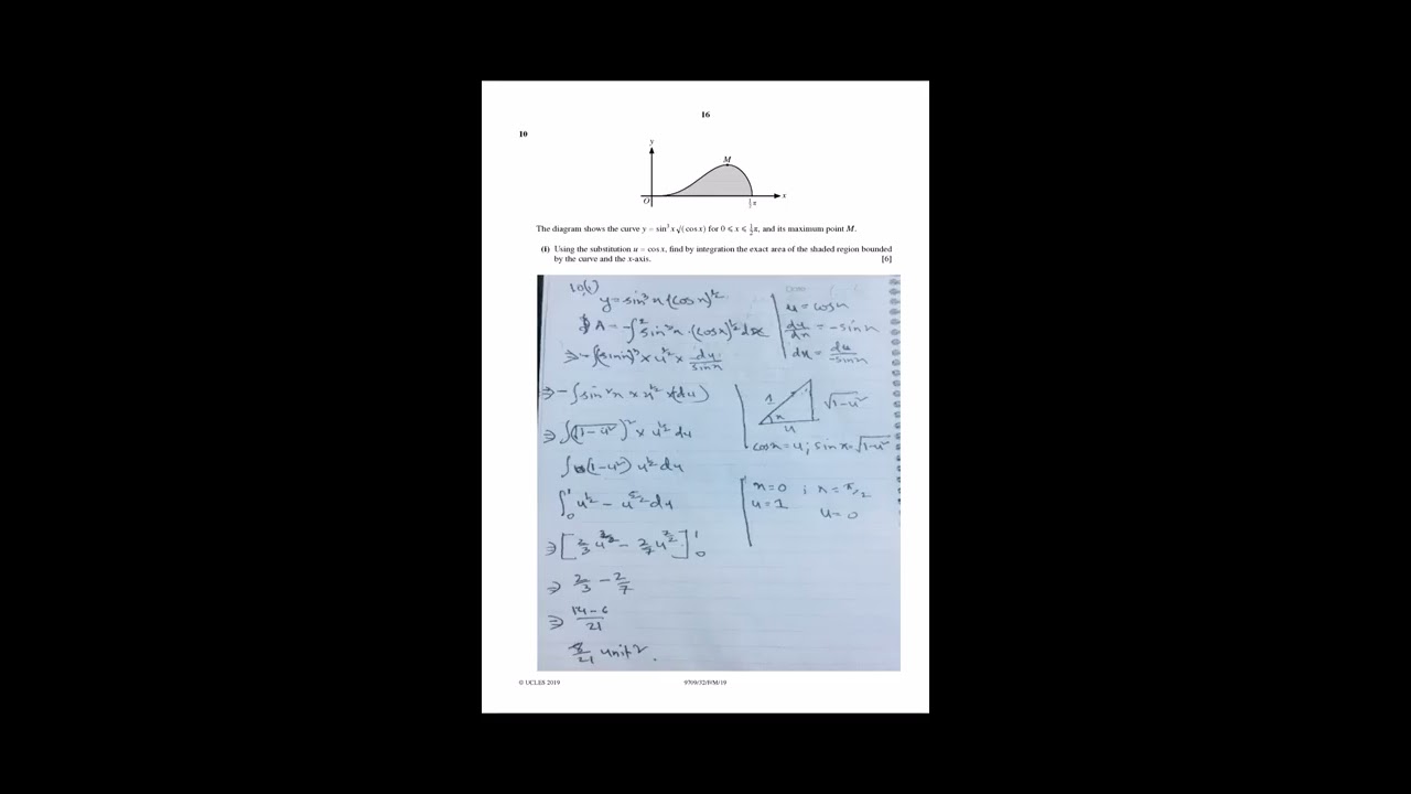 Pure Mathematics 3 (P3).9709_m19_qp_32.February/March 2019.SOLVED paper ...