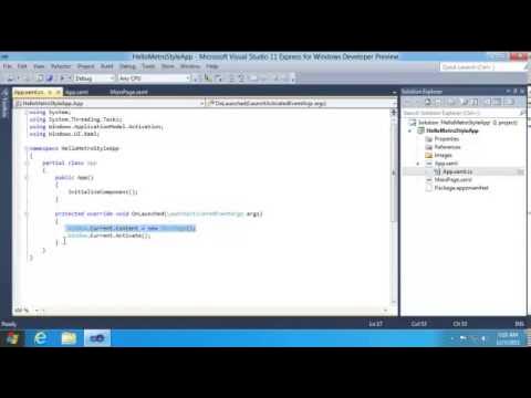 How to Create a Windows 8 Metro Style App using Visual Studio 2011[Custom-Hard com] - YouTube