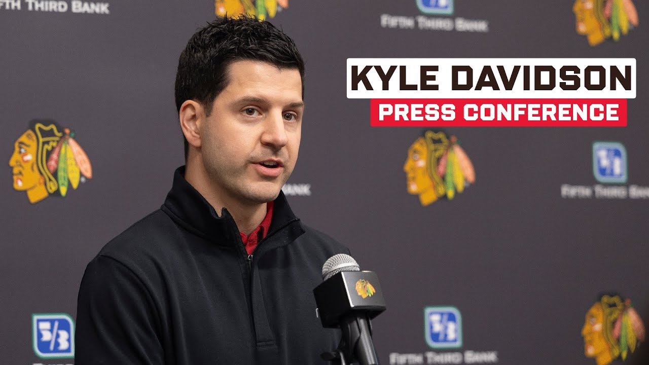 Kyle Davidson speaks ahead of training camp | Chicago Blackhawks - YouTube