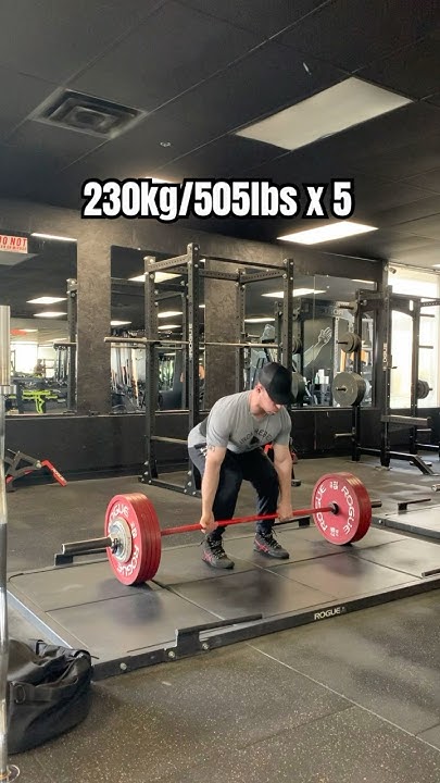 230kg/505lbs x 5 | #powerlifting #deadlift - YouTube