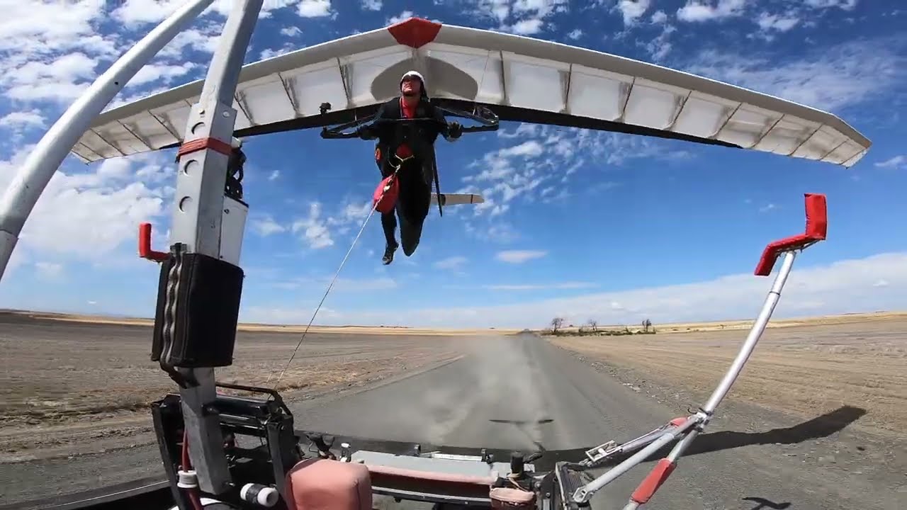 Go to cruise! Atos VQ Race platform tow launch - Hang Gliding /4K - YouTube