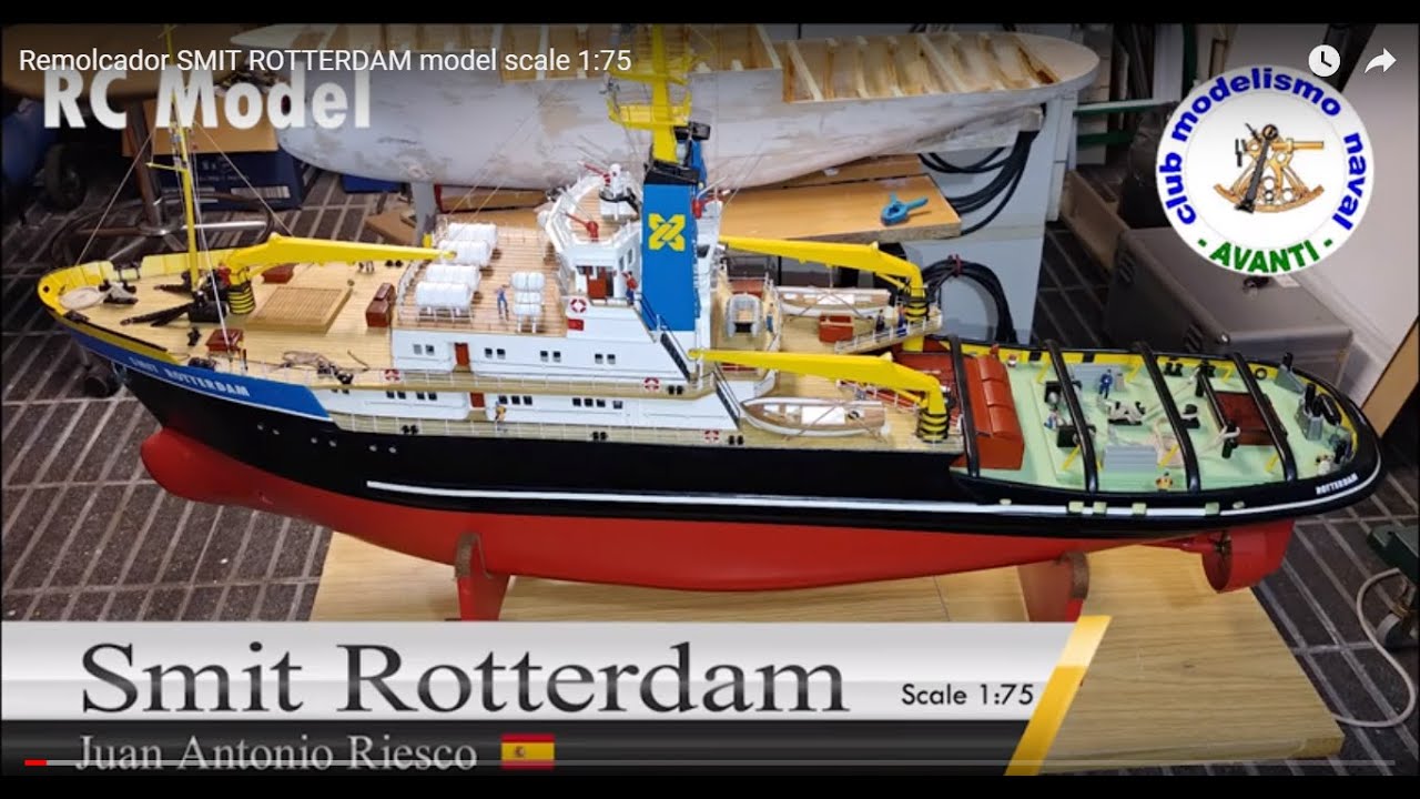Remolcador SMIT ROTTERDAM model scale 1:75 - YouTube
