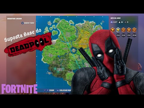 ENCONTREI A SUPOSTA BASE SECRETA DO DEADPOOL #FORTNITE - YouTube