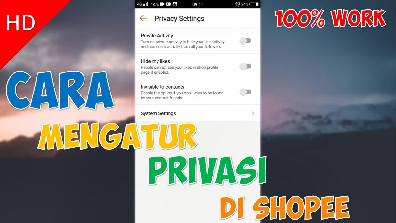Cara Setting Privasi di Shopee - Tutorial Shopee Pemula - YouTube