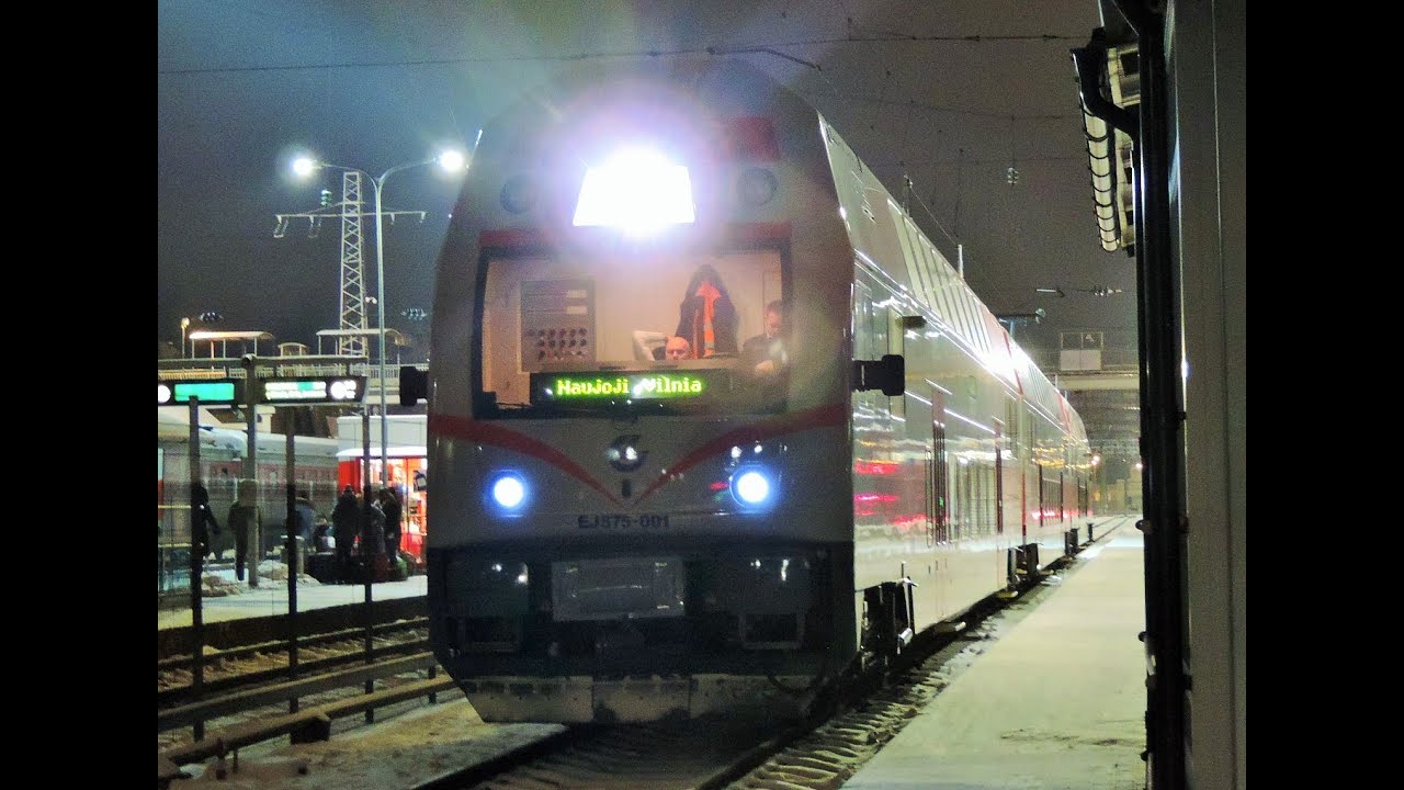 EJ575-001 with a passenger train Vilnius - Naujoji Vilnia - YouTube