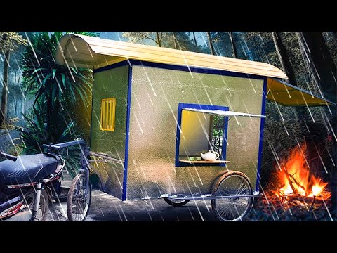 Camping Complete DIY build from a bike trailer start to finish!