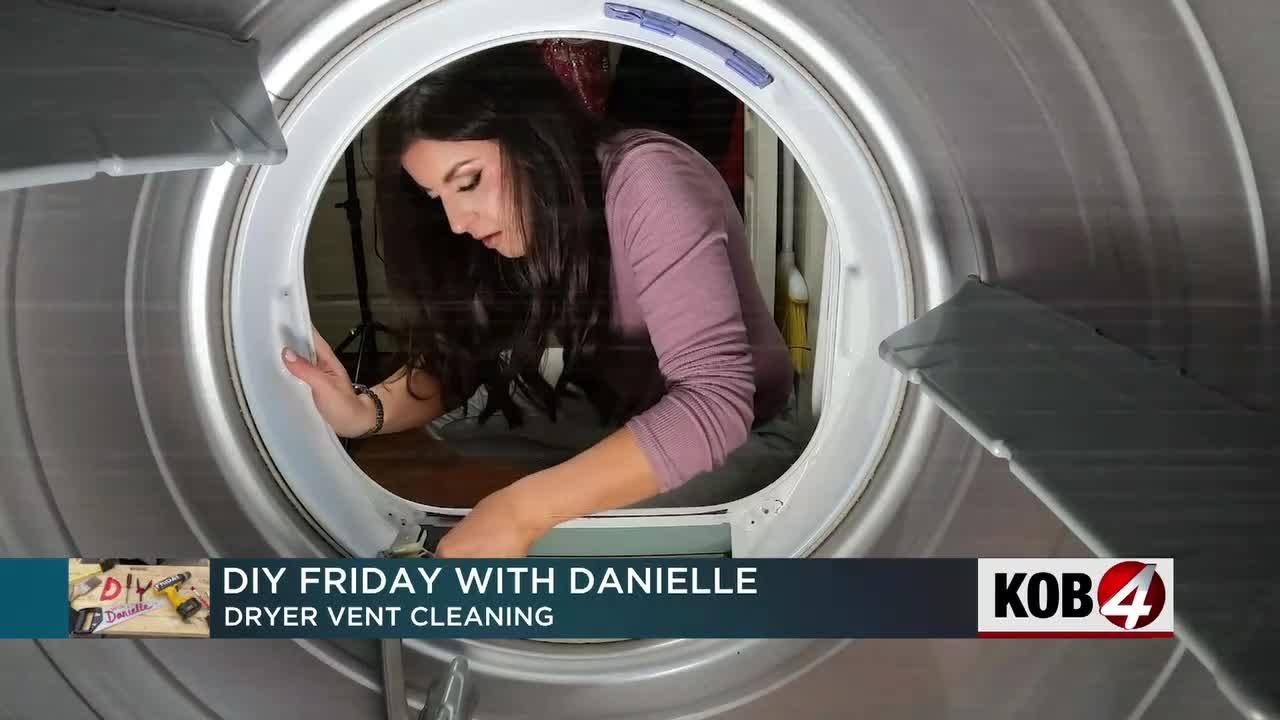 DIY Friday with Danielle: Dryer vent cleaning - YouTube