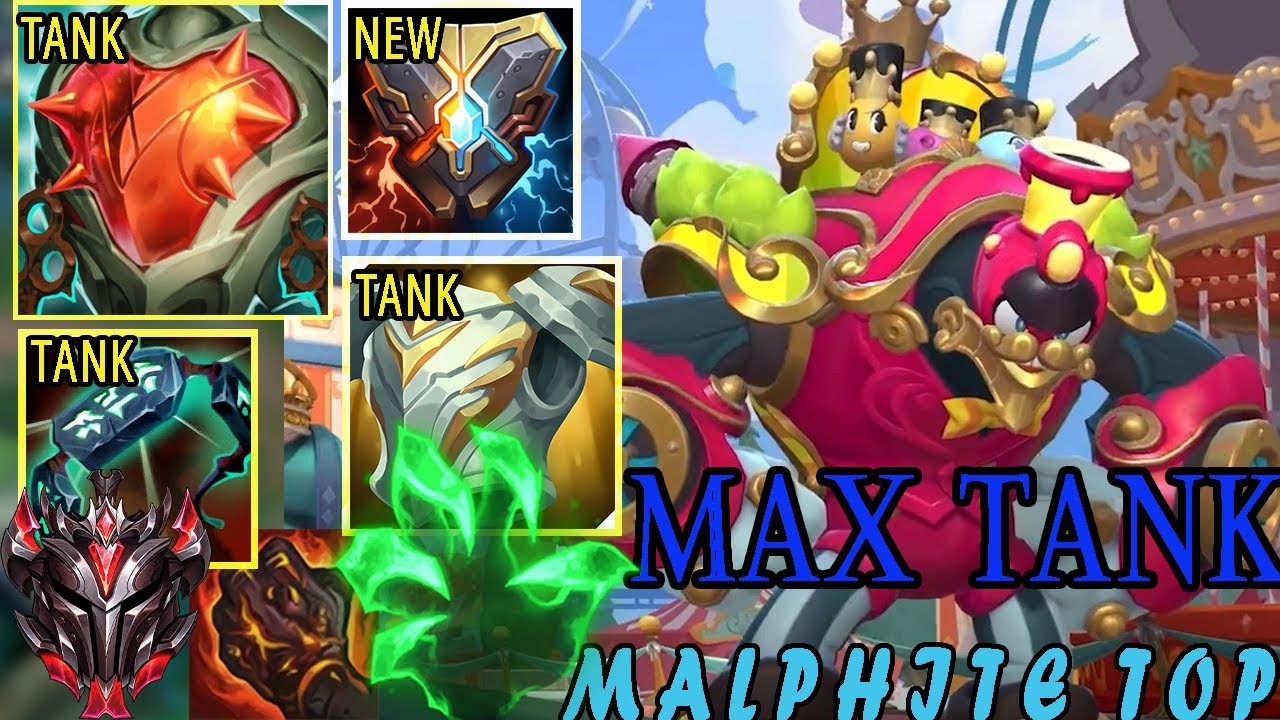 Better Wild Rift - Garden Party MALPHITE Skin-MAX TANK Build Runes ...