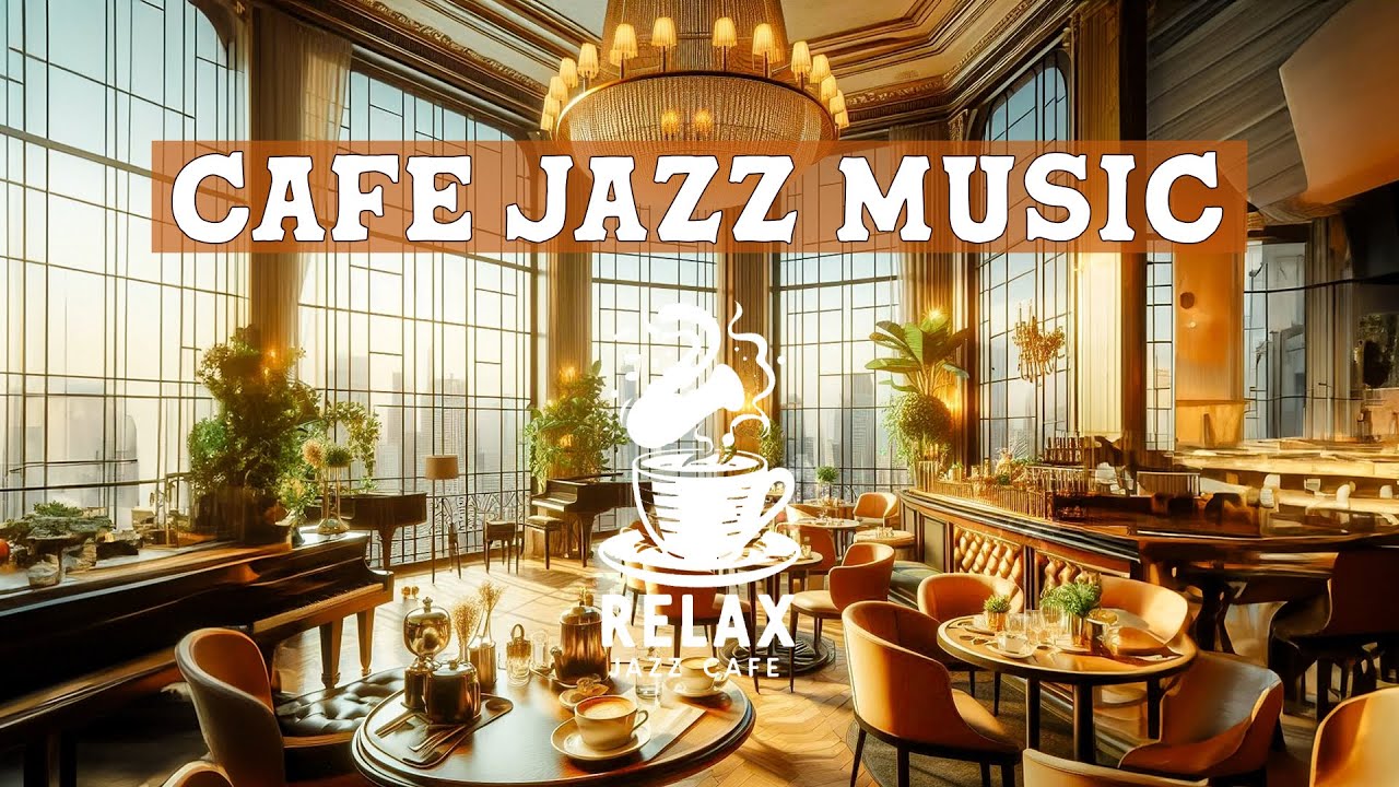 Enjoy Jazz music ☕admiring high-rise buildings with a delicious cup of ...
