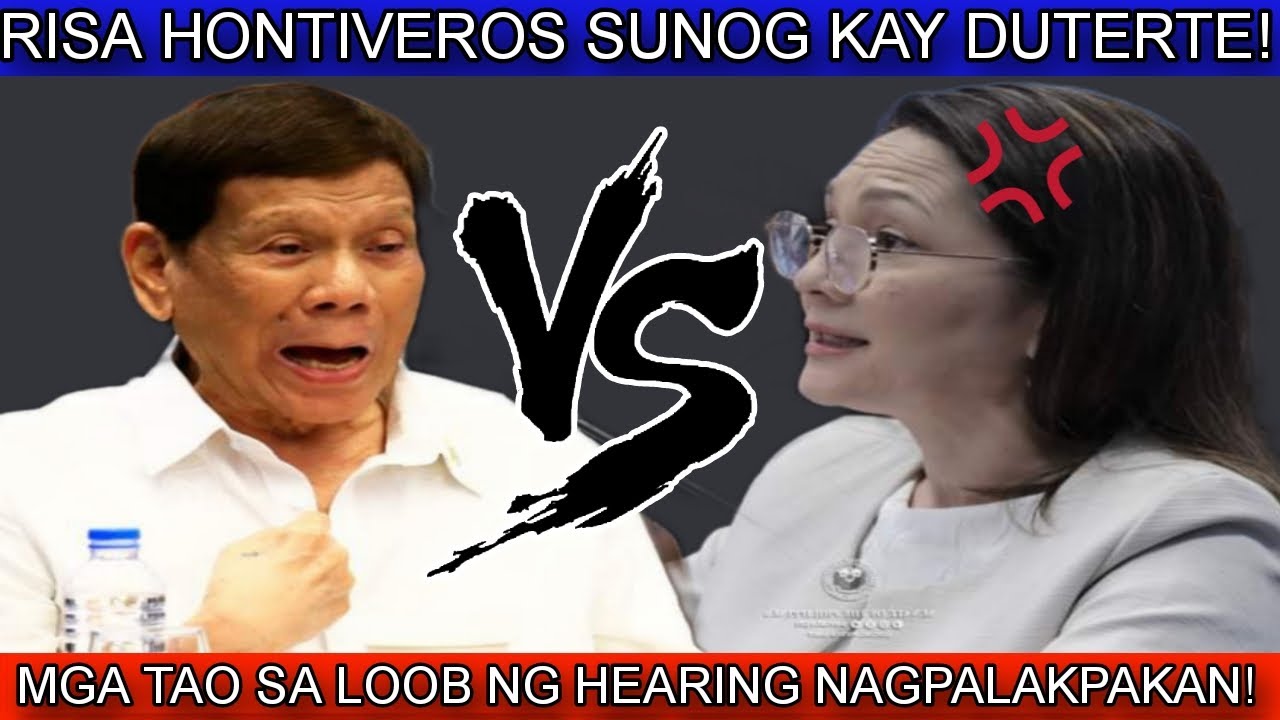 RISA HONTIVEROS AT DUTERTE NAGKAINITAN | MGA TAO SA LOOB NG HEARING ...