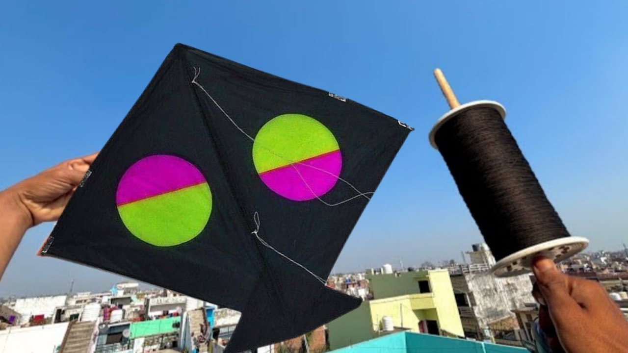 Kite Flying Big Kites With Hero Plus Manja | New Manja Testing | Kite ...