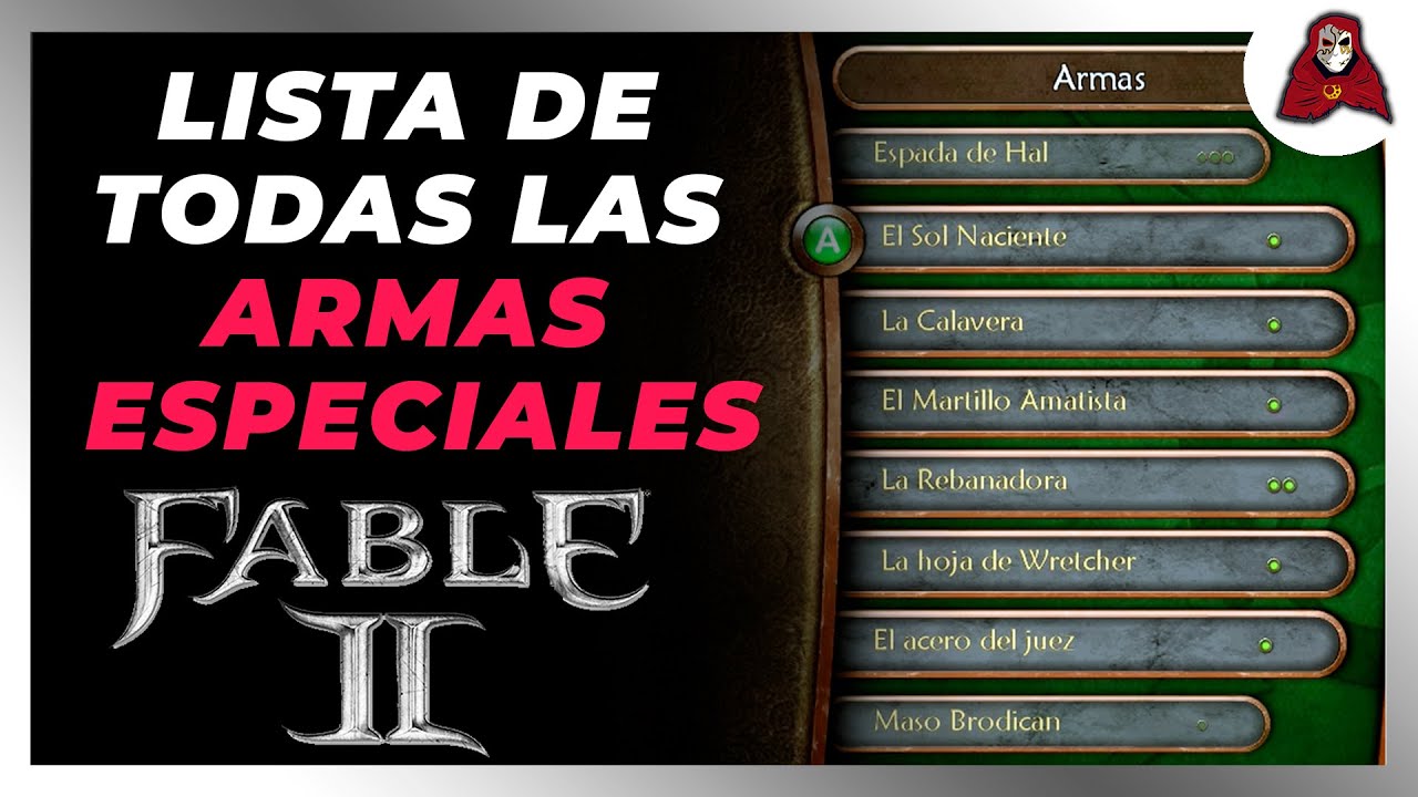 Fable 2 - Todas Las Armas Legendarias Y Especiales - YouTube