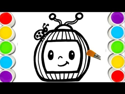 Cocomelon, How To Draw and Colour Cocomelon / Easy Cocomelon Logo ...