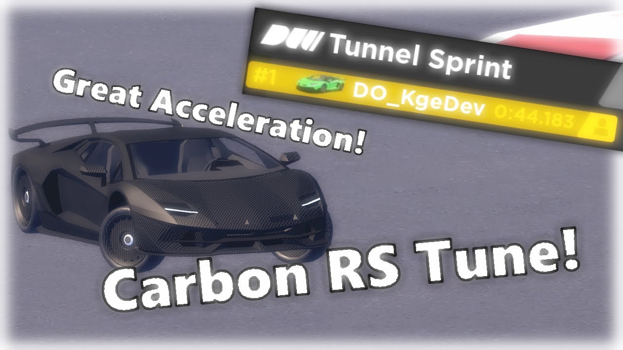 New awesome Carbon RS tune on Roblox Drive World! - YouTube