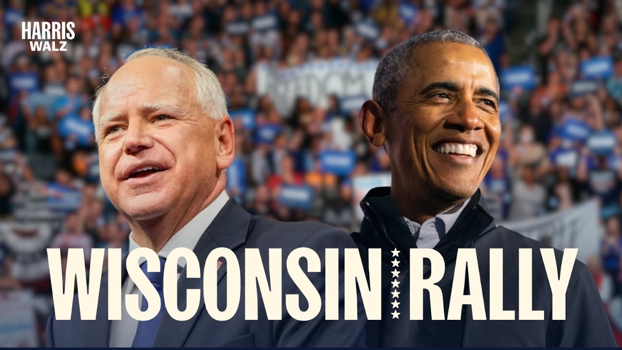 Governor Tim Walz & President Barack Obama Rally in WI | Harris-Walz ...