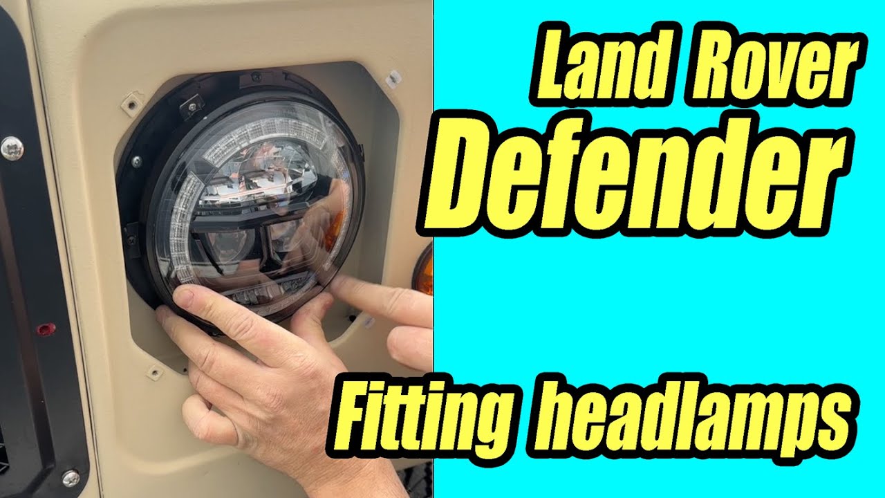 How to fit headlamps to your Land Rover Defender #landrover #movember ...