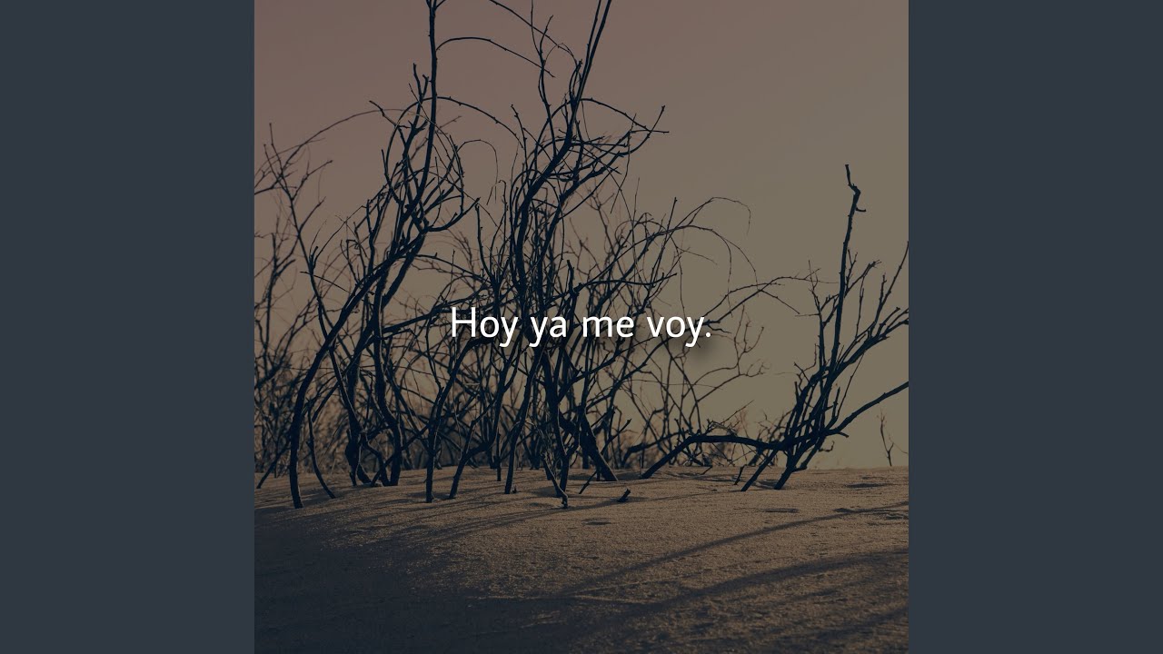 Hoy Ya Me Voy - YouTube