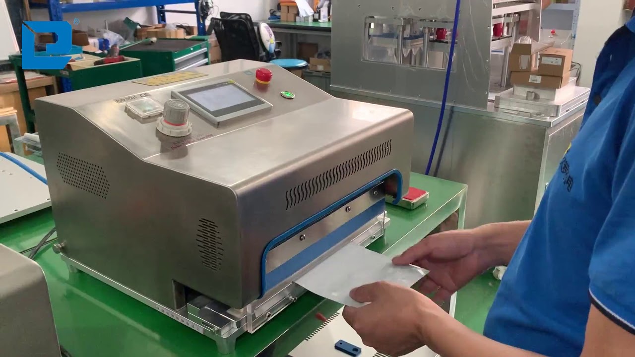 Medical paper and plastic bags sealing machine - YouTube