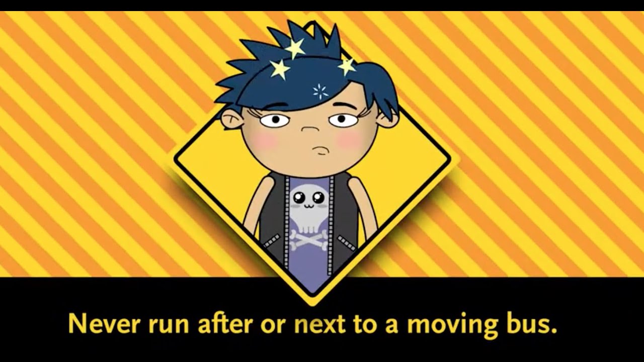 Never run after a bus. Safety begins with you. - YouTube