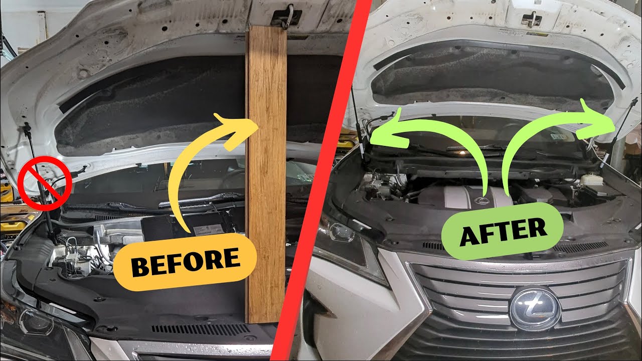 Toyota / Lexus Hood Lift Support Strut (Shock) Replacement - All ...