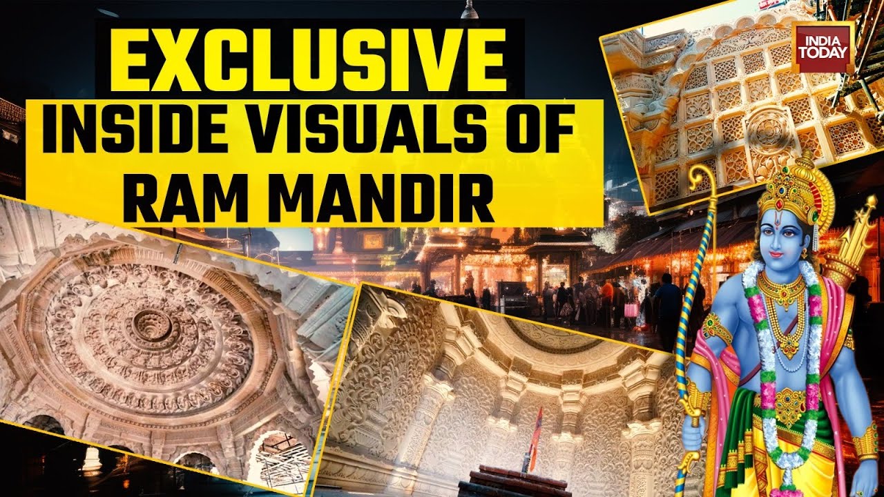 Exclusive Inside Pictures: Mesmerising Stone Work of Ram Mandir - YouTube